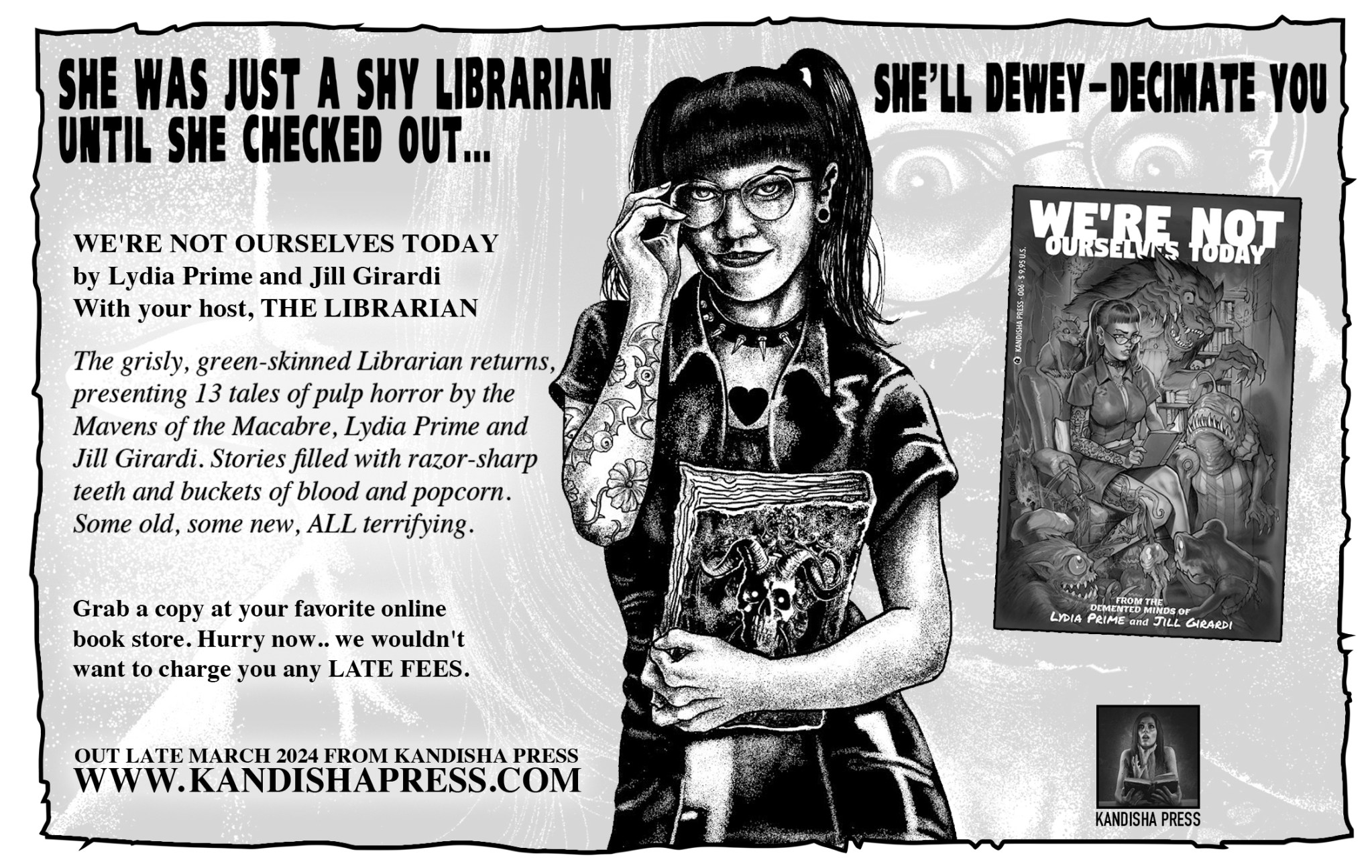 IN THE LIBRARY – WOMEN IN HORROR INTERVIEW SERIES – KANDISHA PRESS